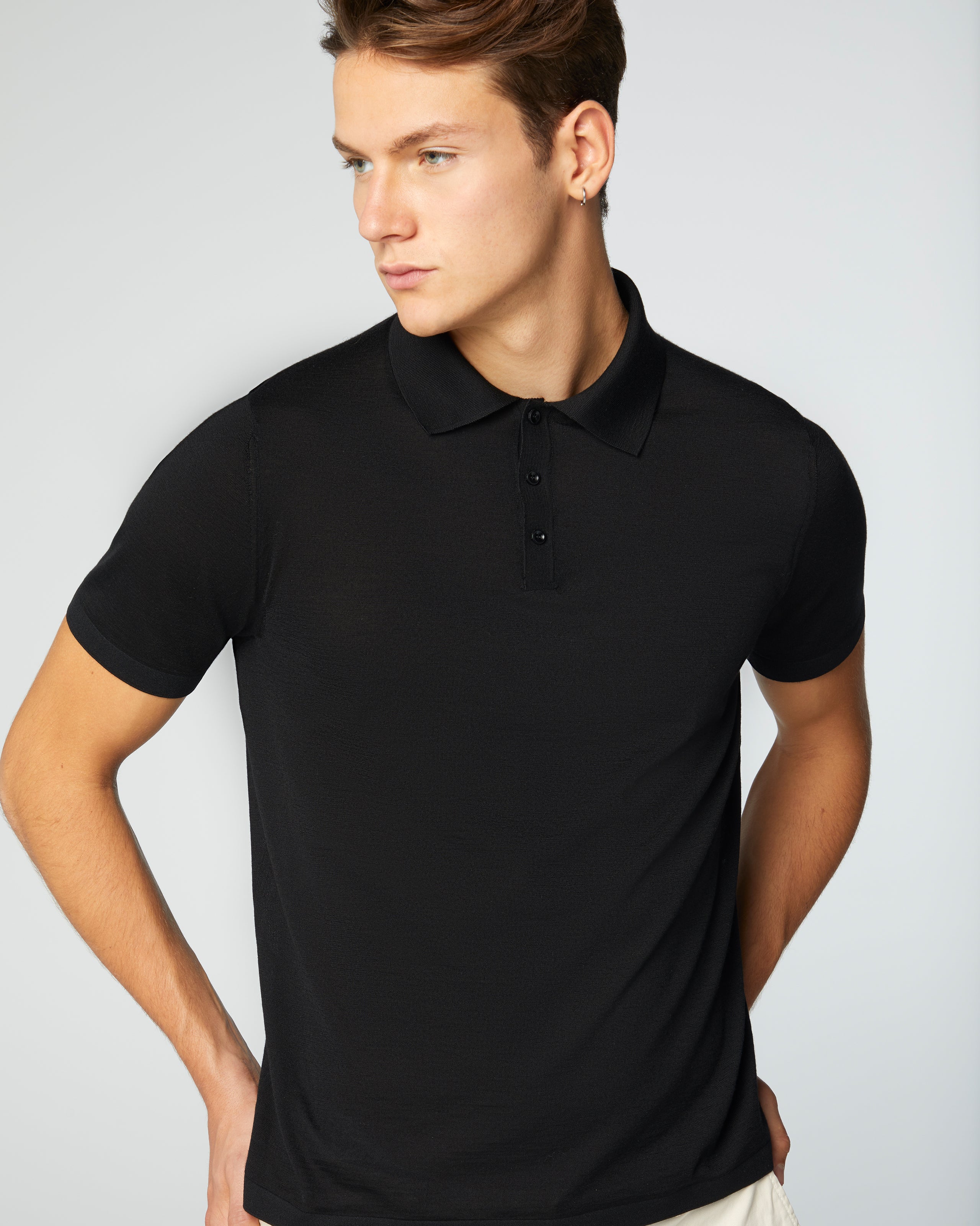 Short Sleeve Polo – Manrico Cashmere